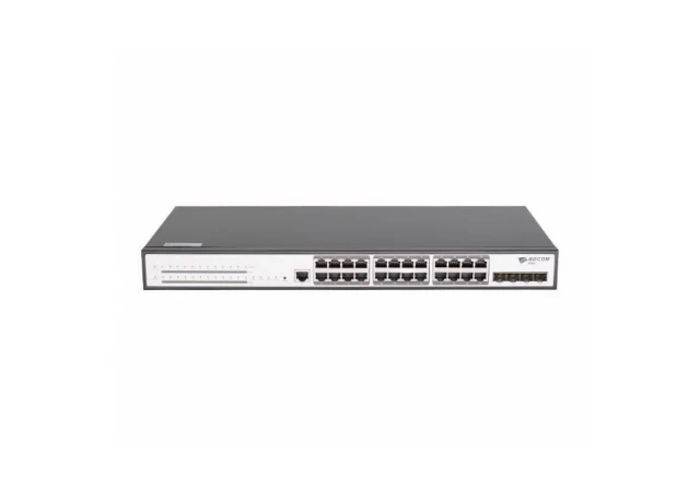 BDCOM S2900-24P4X switch 24 x Gigabit PoE+, 4 x 10G SFP+ L3-lite | Jakov.RS - Odlična ponuda