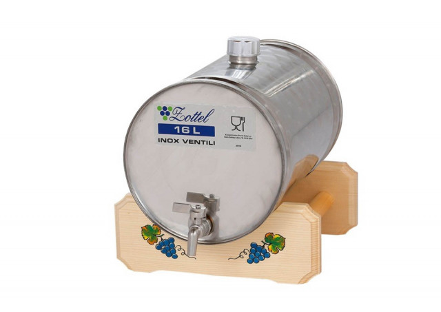 Ležeće bure za rakiju Zottel Inox 16l 35028 | Samo 18100 RSD!