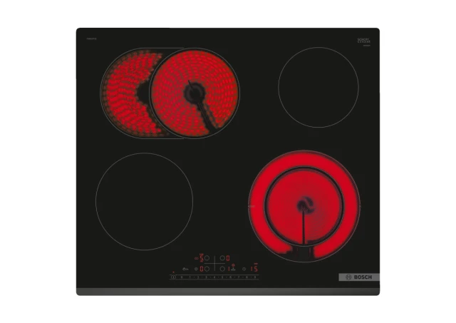 Ugradna ploča BOSCH PKN631FP2E/staklokeramička/4 zone/60cm/crna | Jakov.RS - Odlična ponuda