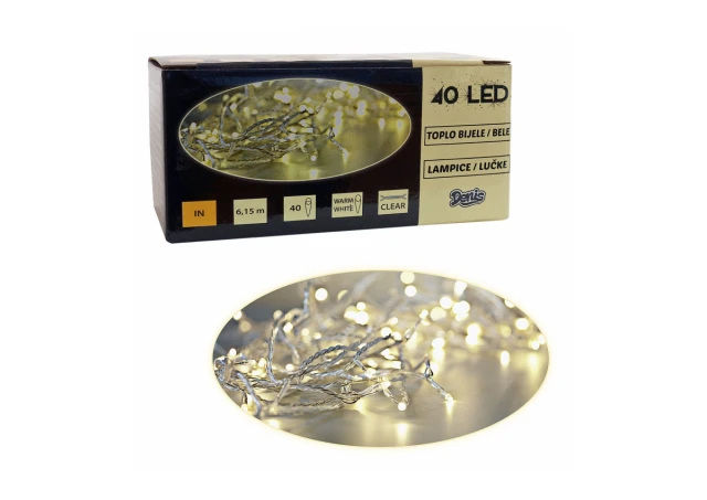 ***40 LED lanca belo svetlo na baterijama 52-102000 - Cena ...