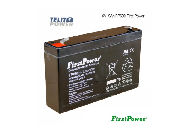 6V 9Ah FP690 FIRSTPOWER terminal T1 | Samo 1580 RSD!