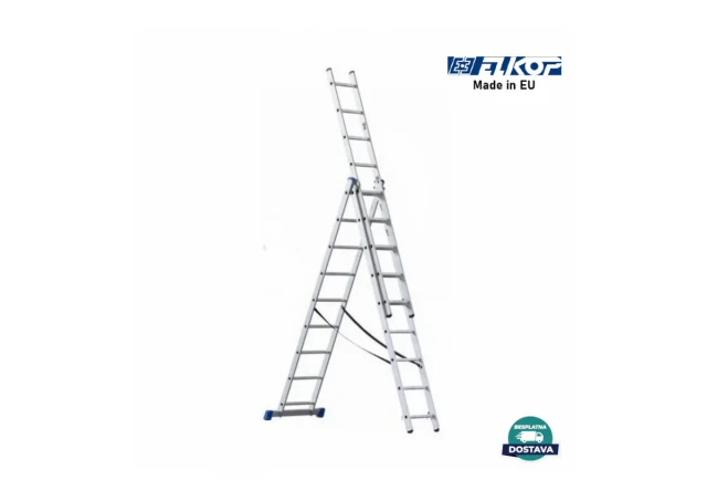 ELKOP Trodelne Aluminijumske Merdevine 3x9 - 5,3m - Cena, Specifikacije ...