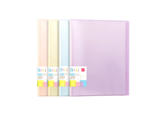 FASCIKLA DELI DISPLAY - CLEAR BOOK PASTEL BALI 20 LISTA EB032 | Jakov ...