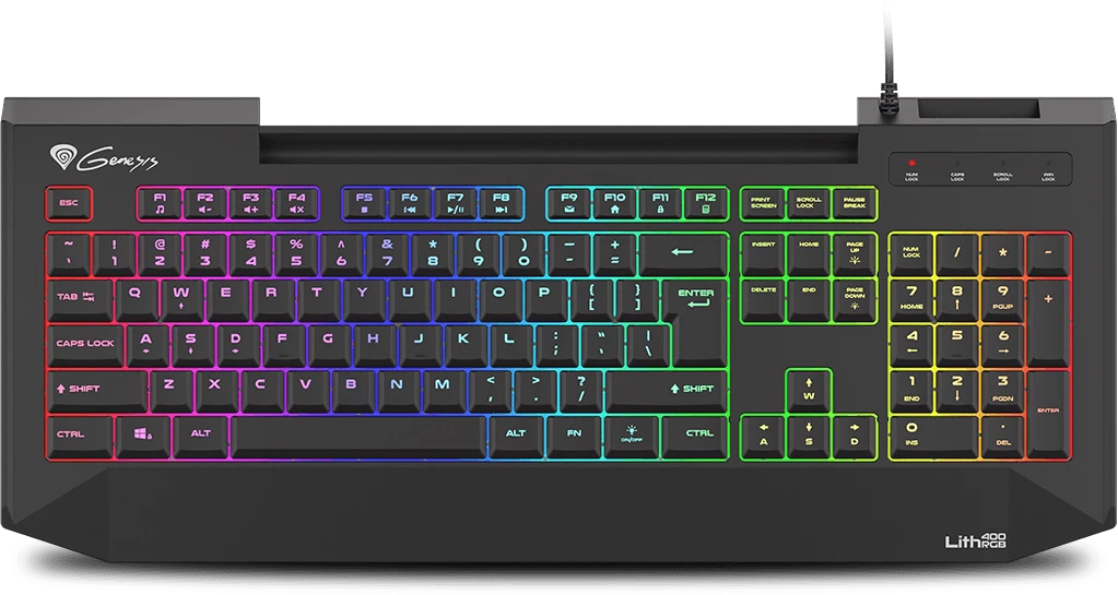 Genesis Lith 400 RGB Gaming Keyboard Backlight Slim Ultra Flat X ...