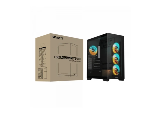 Gigabyte C500 PANORAMIC STEALTH, RGB Fusion with ARGB Connector Hub ...