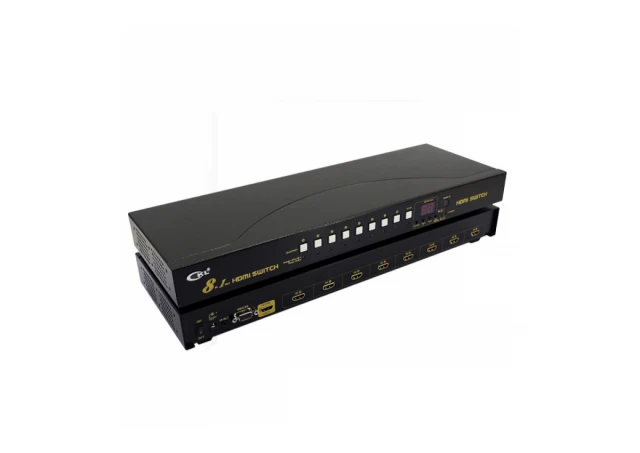 HDMI svič CKL-81H 8-IN / 1-OUT HDMI FullHD 1080p - IR remote control ...