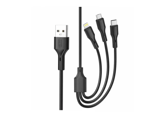 Kabl USB Tip A-Tip C/Micro/lightning 3u1 XO NB230 1m 3A | Jakov.RS