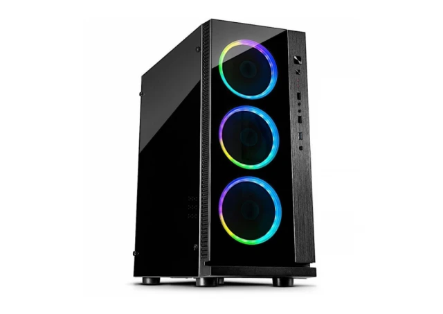 Kućište Midi Inter-Tech W-III RGB Tower black I RGB - Cena ...