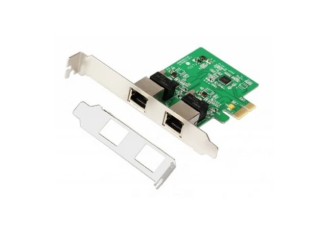 LAN MK E-Green PCI-E 2xRJ45 10/100/1000 Mbp/s | Jakov.RS - Odlična ponuda