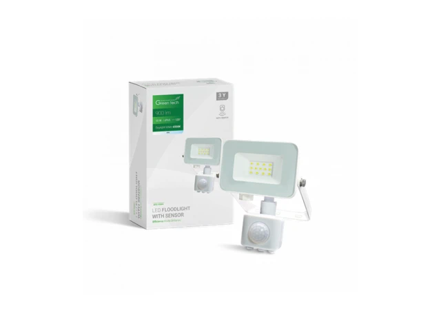 LED REFLEKTOR SA SENZOROM 10W 6500K 900lm IP65 BELI GREEN TECH - Cena ...