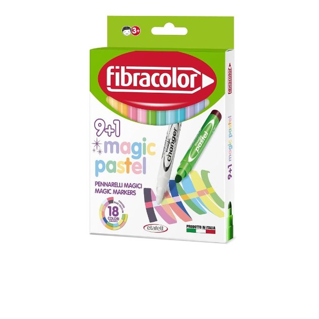 MAGICNI PASTELNI FLOMASTERI 9+1/1 FIBRACOLOR 10540MA010SEP 97/02996 ...