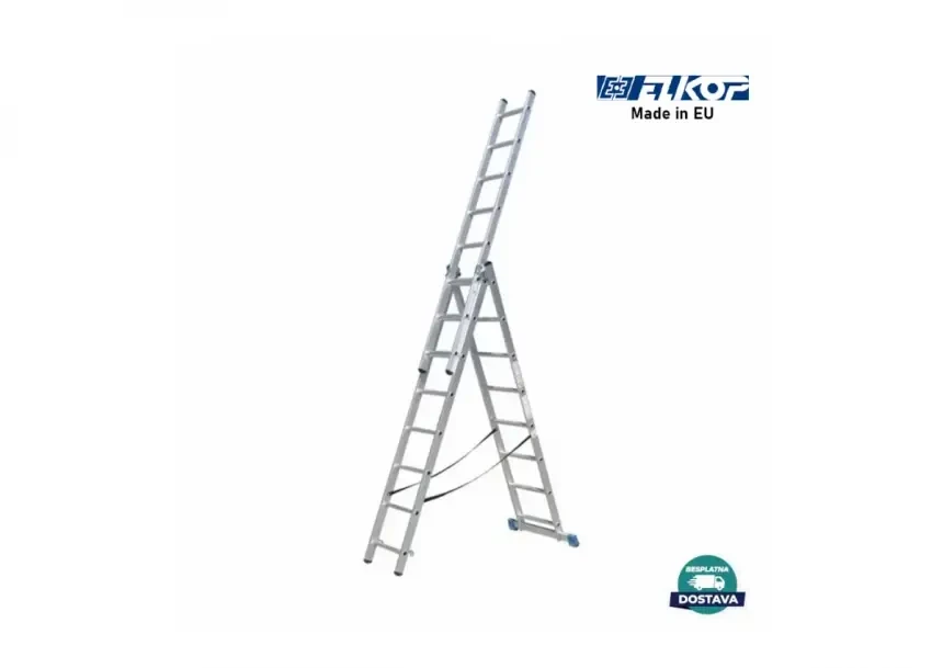 ELKOP Trodelne Aluminijumske Merdevine 3x8 - 4,5m - Cena, Specifikacije ...