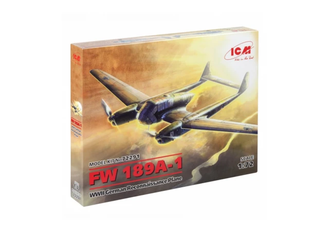 Model Kit Aircraft - FW 189A-1 WWII German Reconnaissance Plane 1:72 ...