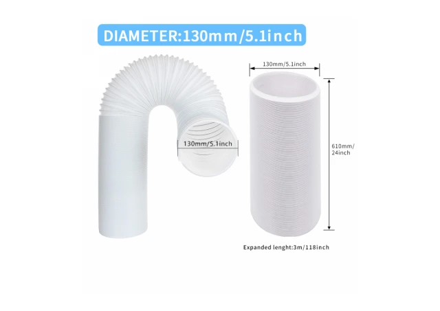 Izduvno crevo za pokretnu klimu- 3m Ø130 mm - Cena, Specifikacije i ...