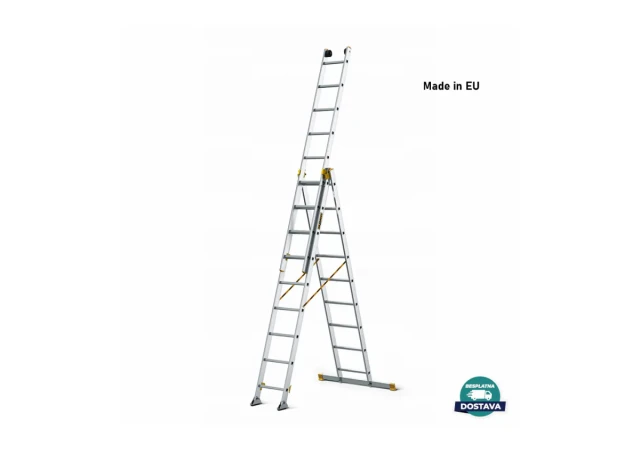 Profesionalne Trodelne Aluminijumske Merdevine 3x9 MAX | Jakov.RS ...