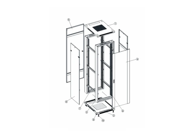Safewell Rack orman KD 19" 42U 800x1000 | Jakov.RS - Odlična ponuda