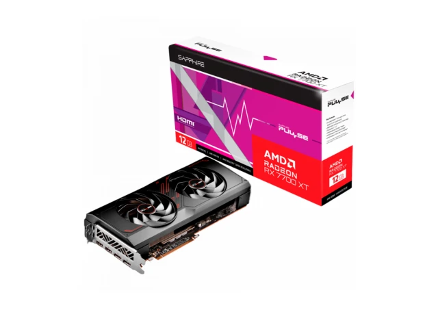 SAPPHIRE PULSE AMD RADEON RX 7700 XT GAMING 12GB GDDR6 DUAL HDMI / DUAL ...