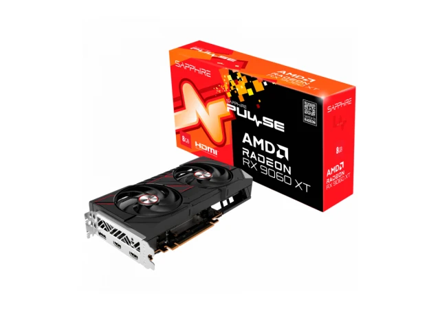 SAPPHIRE PULSE AMD RADEON RX 9060 XT GAMING OC 8GB DUAL HDMI / DP ...