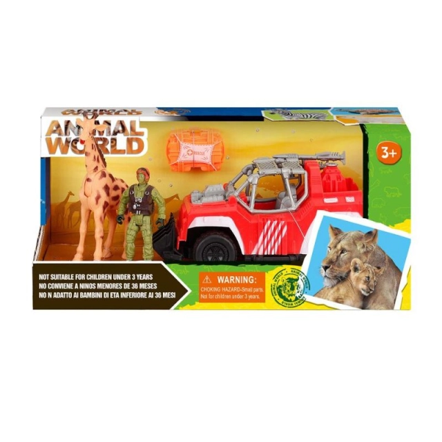 SET AUTA ZA SAFARI SA FIGUROM COVEKA I ZIRAFOM 11/63789 | Jakov.RS