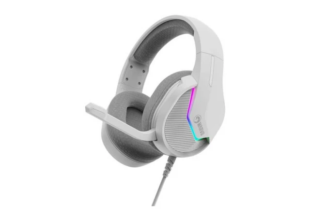 Slusalice sa mikrofonom MARVO H8618WH GAMING RGB bele - Cena ...