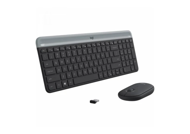 Tast+Mis USB Wireless Logitech MK470 Slim Wireless Combo Graphite US ...