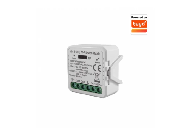 Wi-Fi smart prekidač-modul, 1x16A WFM-S08/ACDC | Jakov.RS - Odlična ponuda